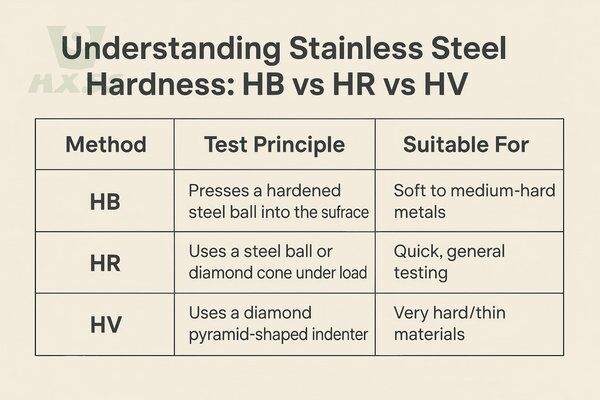 The Difference Between Stainless Steel Hardness HB, HR, HV - Huaxiao