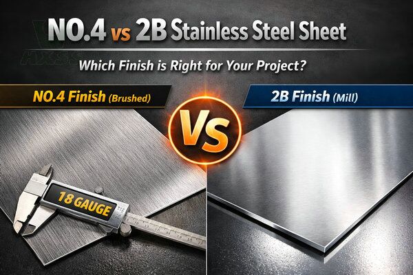 Tôle d'acier inoxydable n° 4 vs 2B : Comparaison des finitions et guide ...